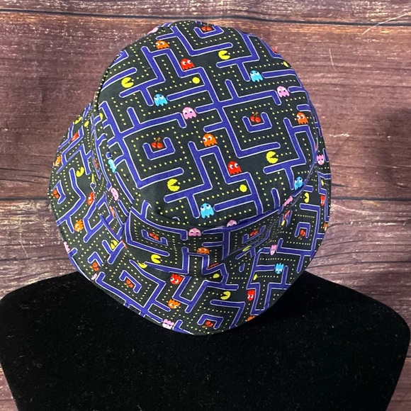Handmade | Accessories | Pac Man Game Board Bucket Hat | Poshmark